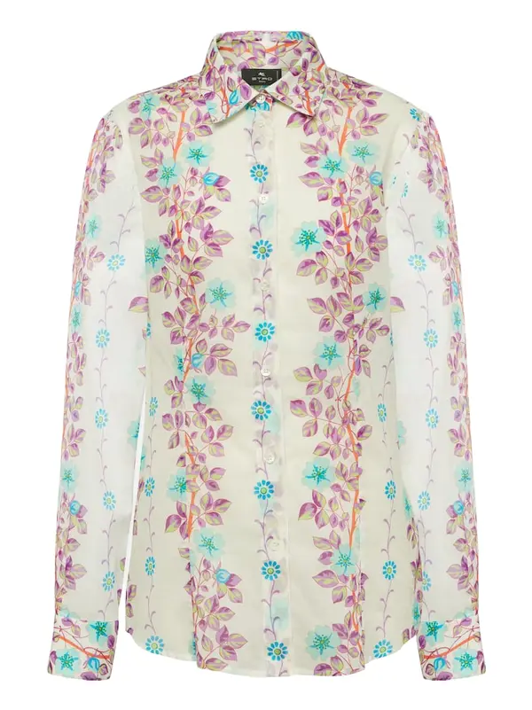 Etro Floral Cotton Shirt - Multicoloured
