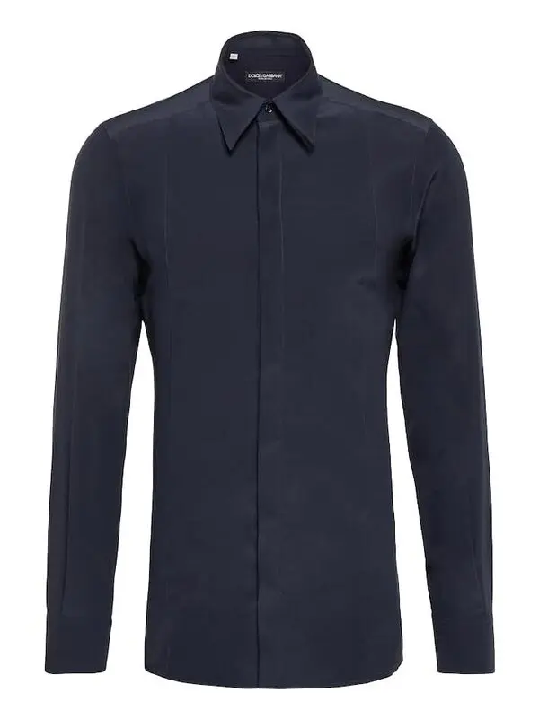 Dolce & Gabbana Silk Crêpe De Chine Shirt - Black