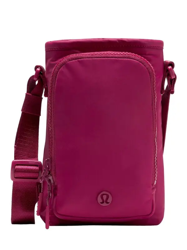 Lululemon Water Bottle Crossbody With Front Pocket - Raspberry Rave