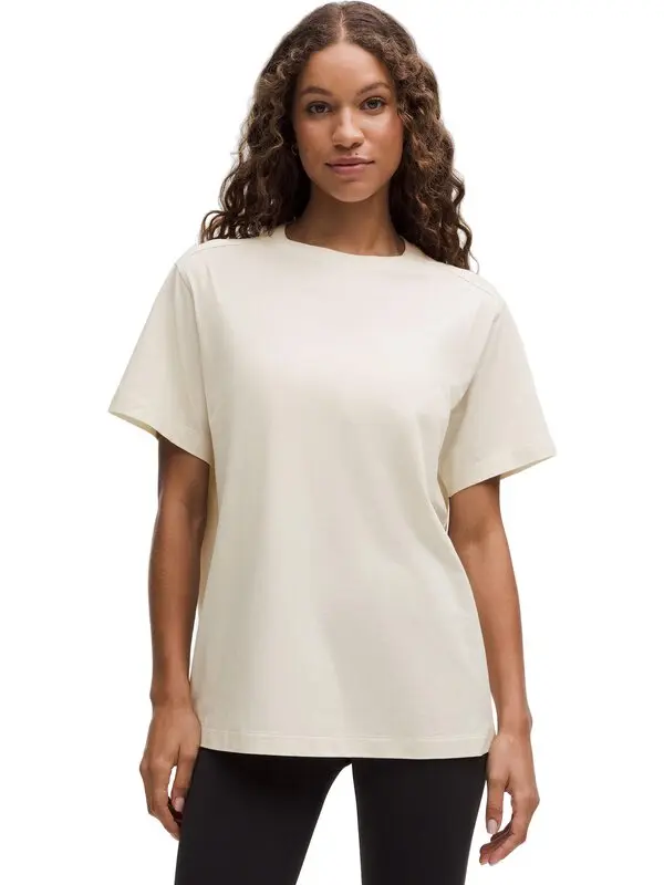 Lululemon Organic Cotton Crewneck T-shirt - Light Ivory