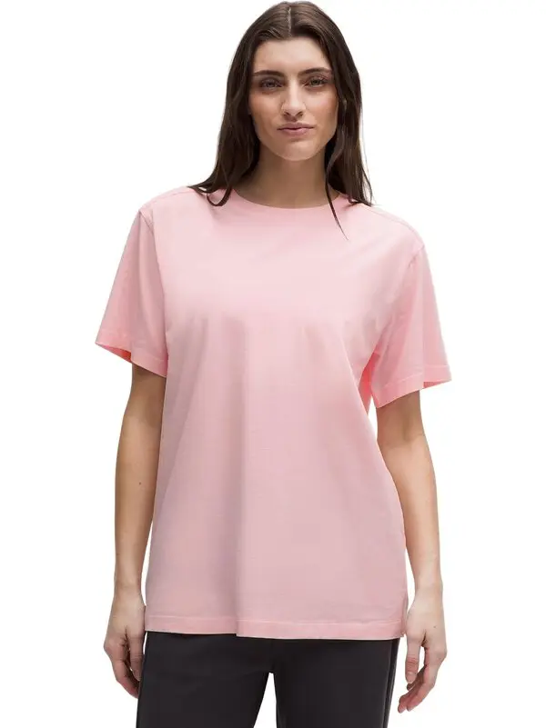 Lululemon Organic Cotton Crewneck T-shirt - Pink Pearl