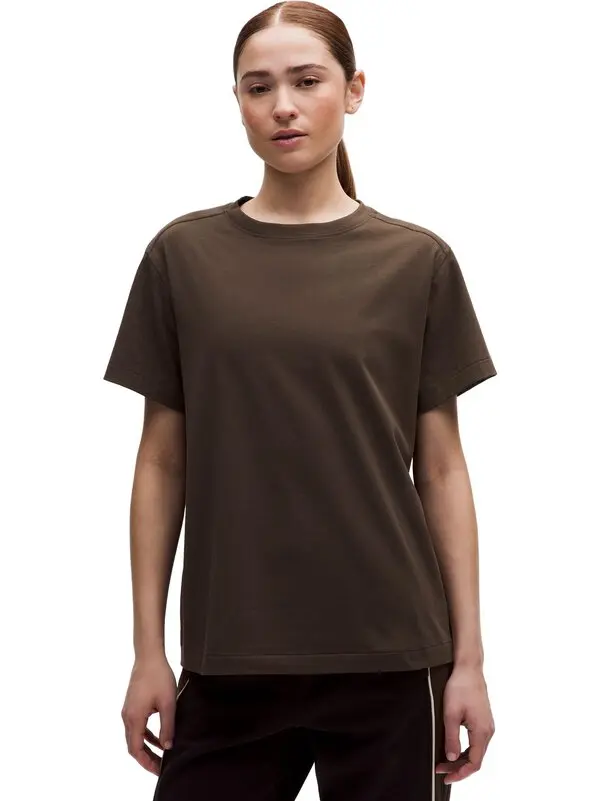Lululemon Organic Cotton Crewneck T-shirt - Walnut Crunch