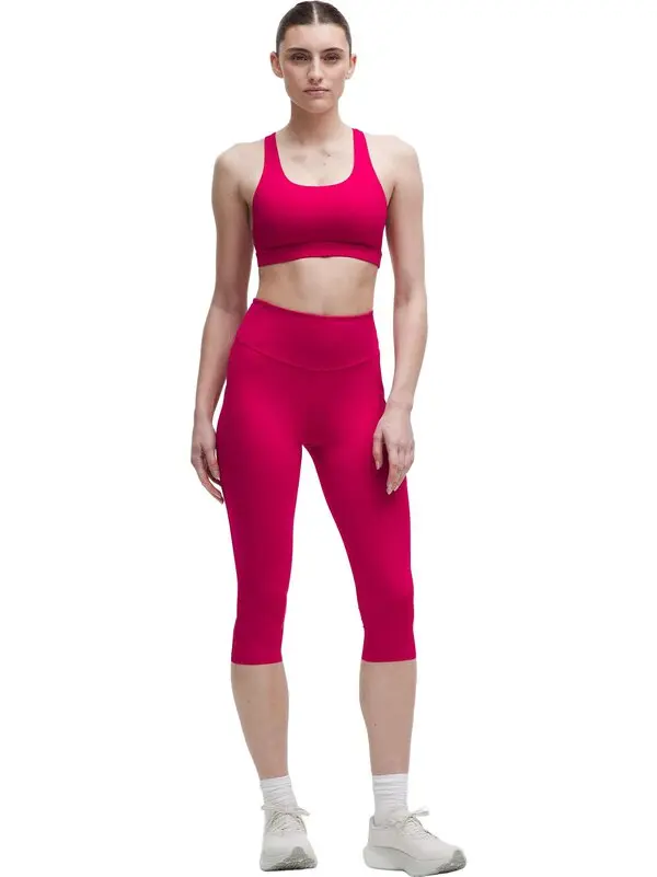 Lululemon Fast And Free High-rise Crop 19 - Mulberry Spark