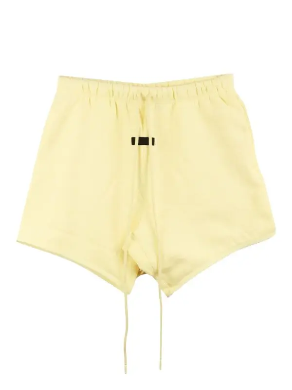 Fear Of God Logo-patch Track Shorts - Yellow