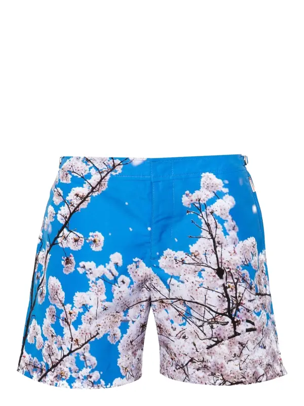 Orlebar Brown Bulldog Photographic Swim Shorts - Blue