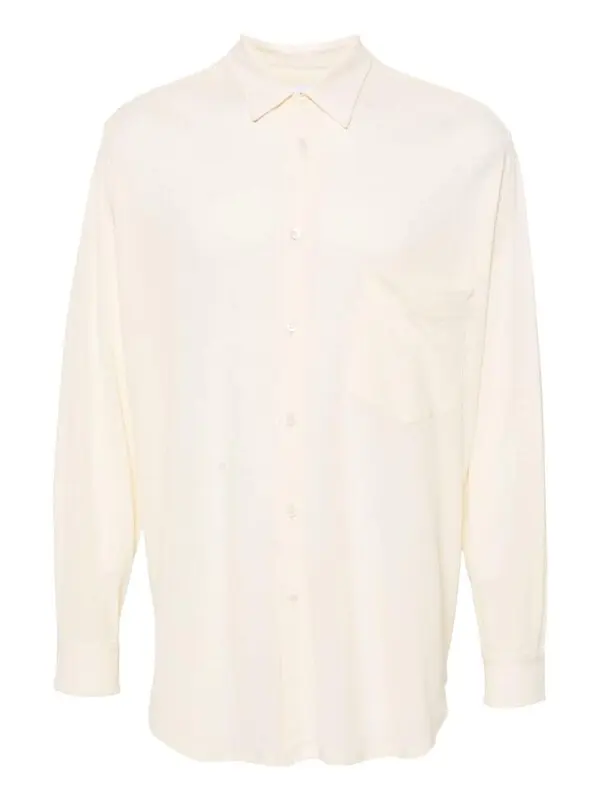MAGLIANO Intimo Log-sleeve Ribbed Shirt - Neutrals