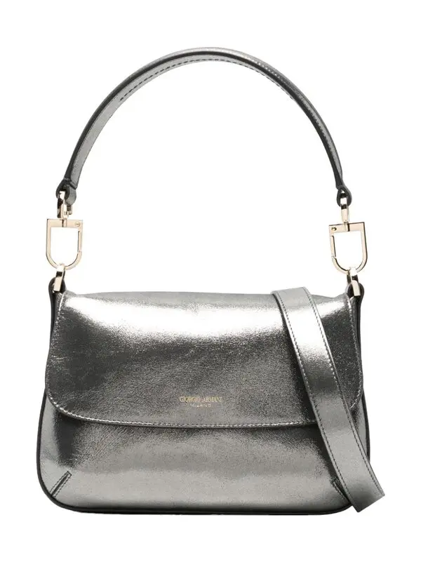 Giorgio Armani La Prima Leather Tote - Grey