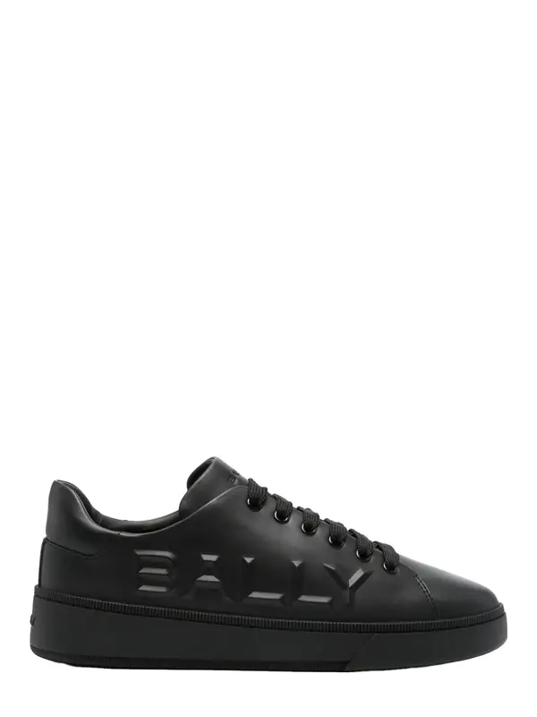 Bally Logo-embossed Leather Sneakers - Black