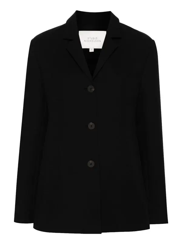 Studio Nicholson Weston Single-breasted Blazer - Black