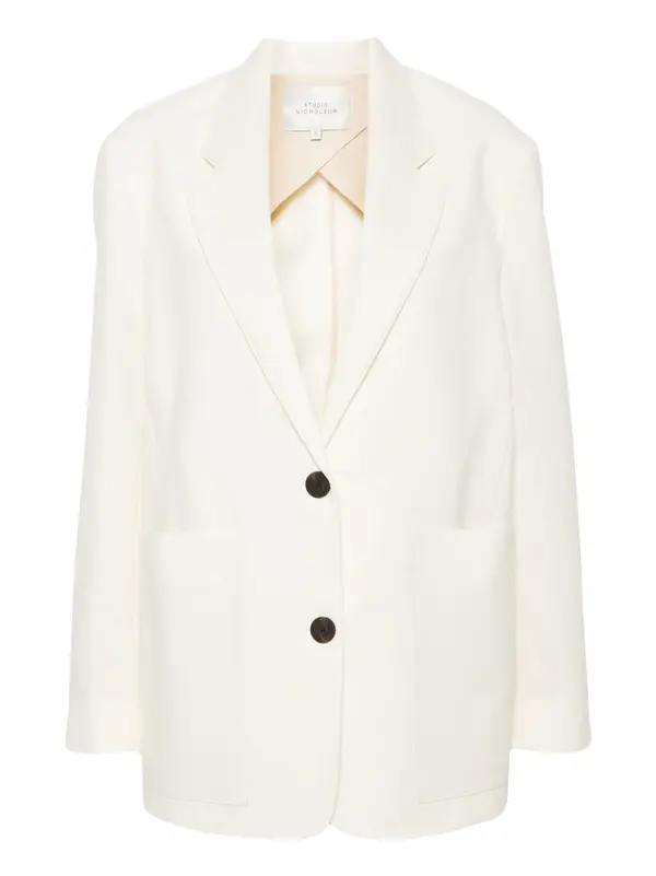 Studio Nicholson Conde Single-breasted Blazer - Neutrals