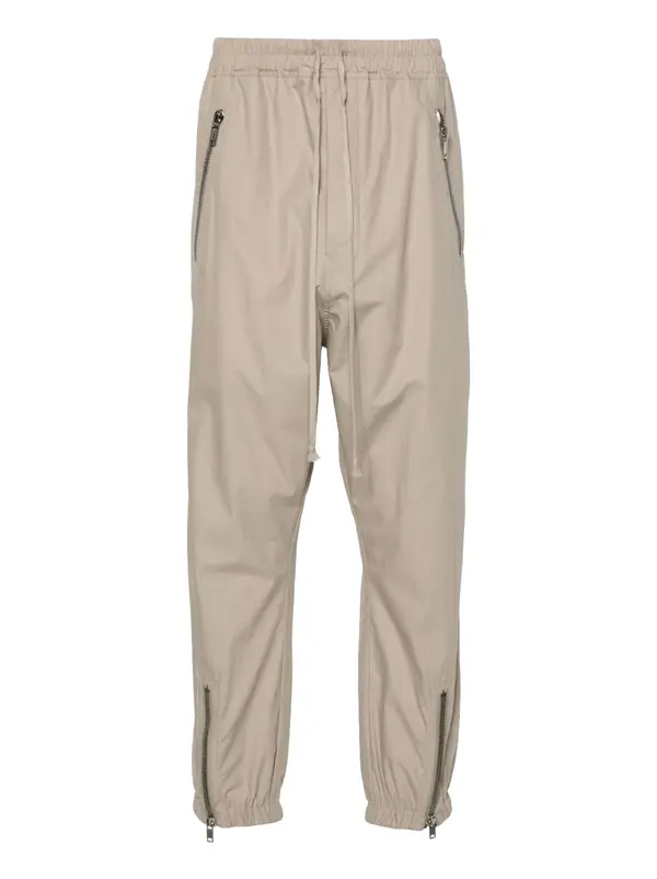 Rick Owens Tecuatl Drop-crotch Track Pants - Neutrals