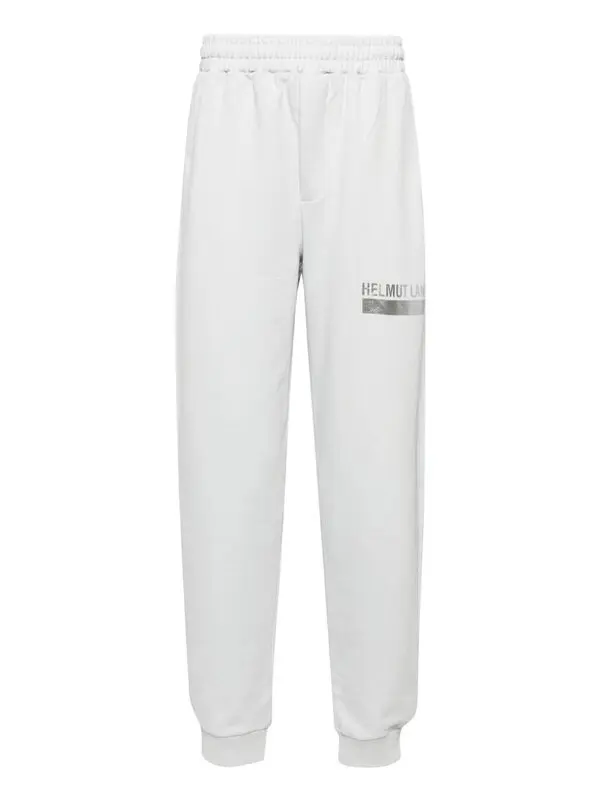 Helmut Lang Logo-print Cotton Track Pants - Blue