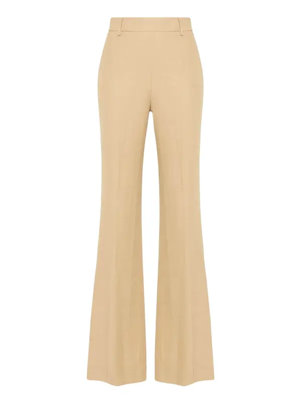 Ermanno Scervino Mid-waist Bootcut Trousers - Neutrals