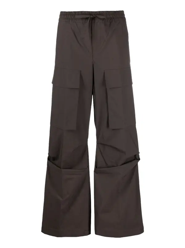 P.a.r.o.s.h Straight-leg Cargo Trousers - Brown