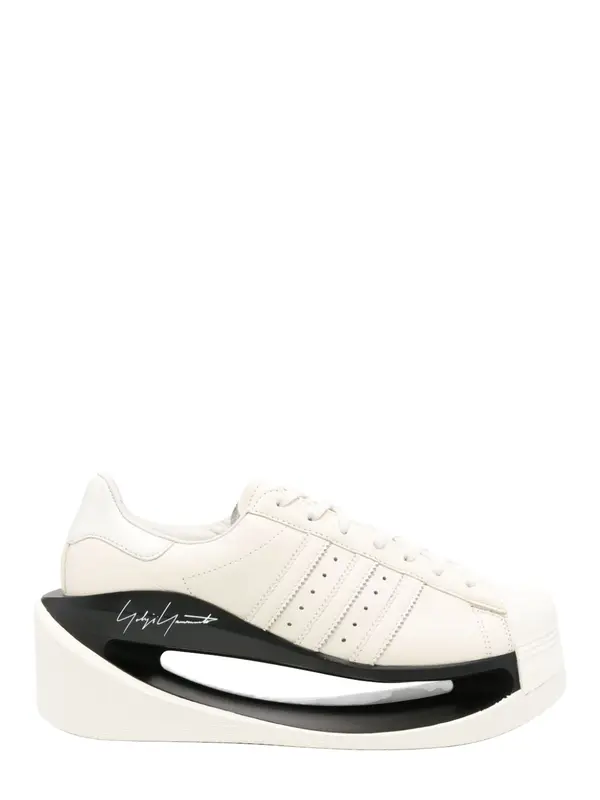 Y3 Gendo Superstar Leather Sneakers - Neutrals