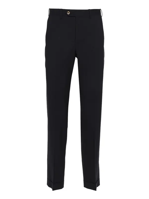 PT TORINO Slim-fit Cropped Trousers - Blue