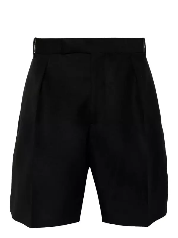 Alexander McQueen Pleat-detail Tailored Shorts - Black