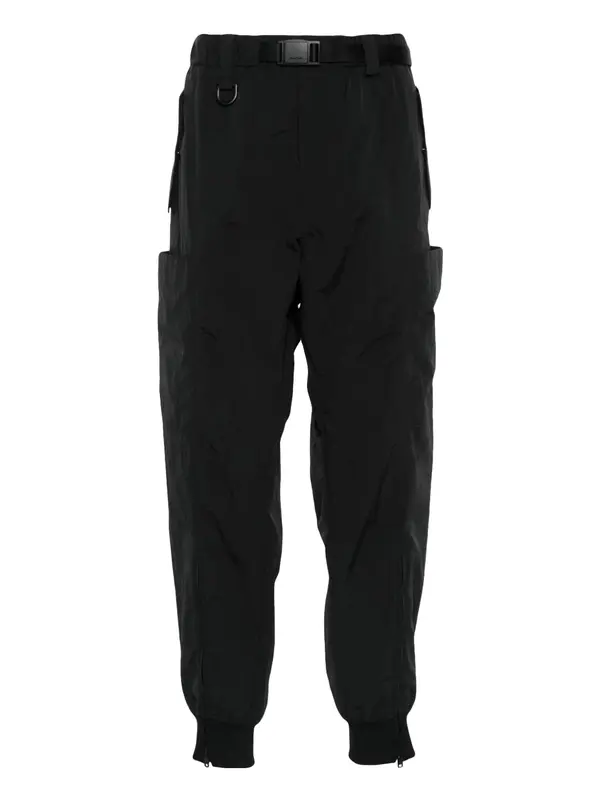 Y3 Crinkled Track Pants - Black