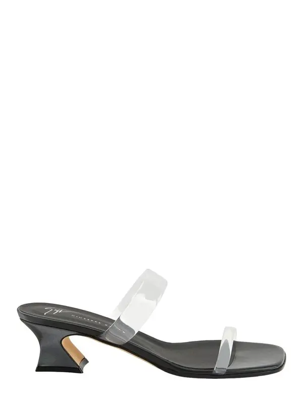 GIUSEPPE ZANOTTI Aude Plexi 45mm Mules - Black