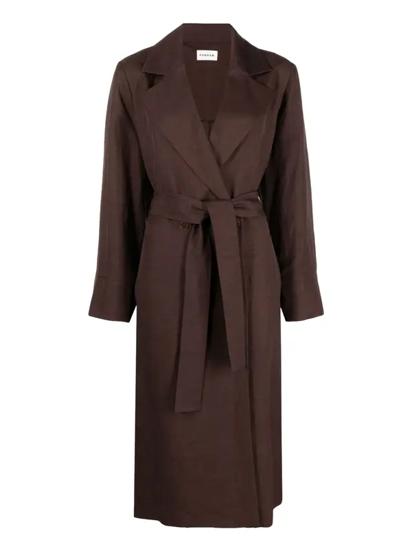 P.a.r.o.s.h Double-breasted Trench Coat - Brown