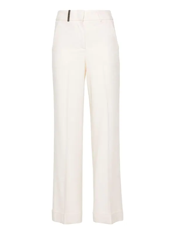 Peserico Straight-leg Trousers - Neutrals