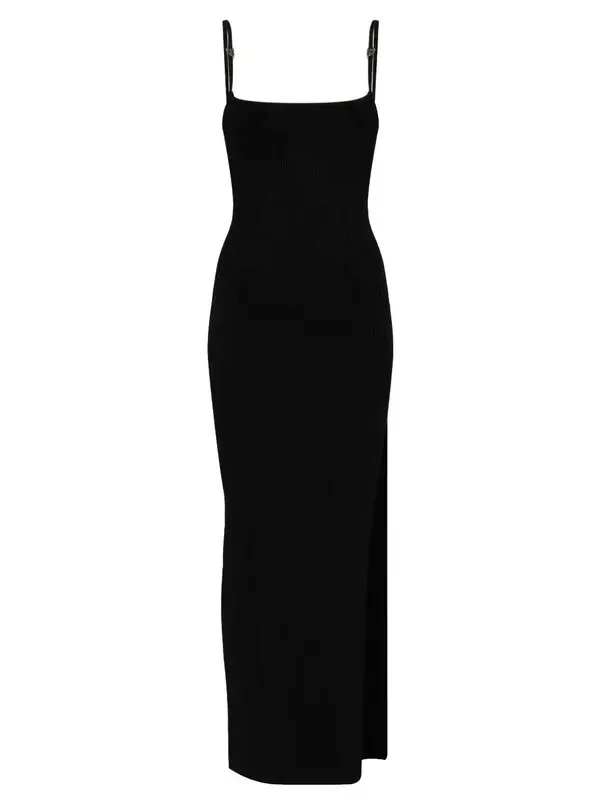 MISBHV Fine-knit Maxi Dress - Black