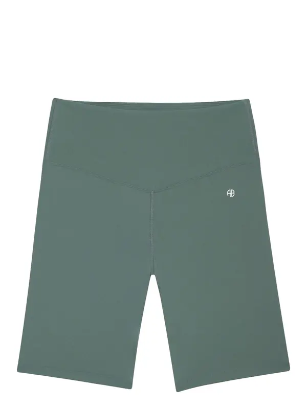 ANINE BING Blake Biker Shorts - Green