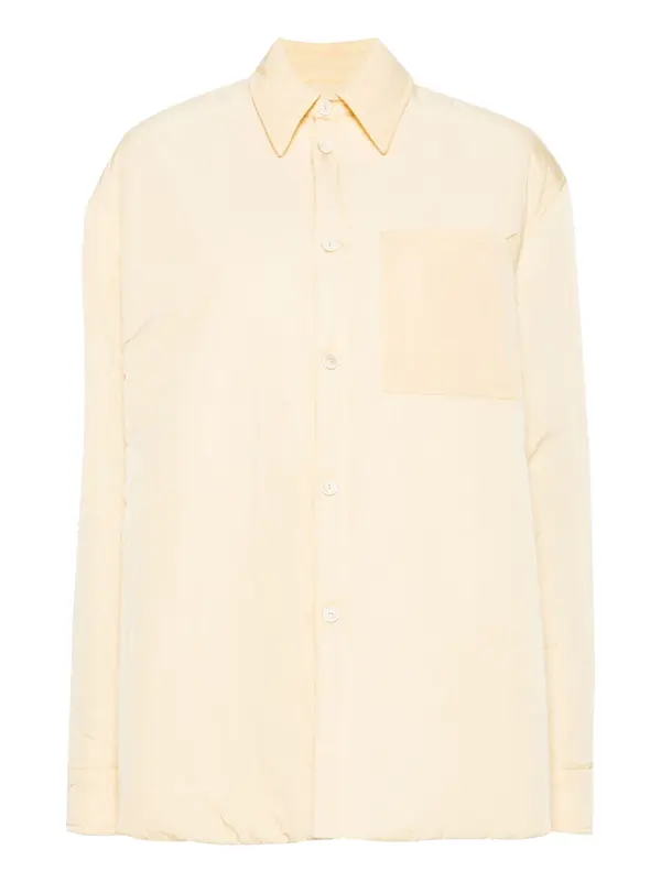 Fabiana Filippi Crinkled Button-up Jacket - Yellow