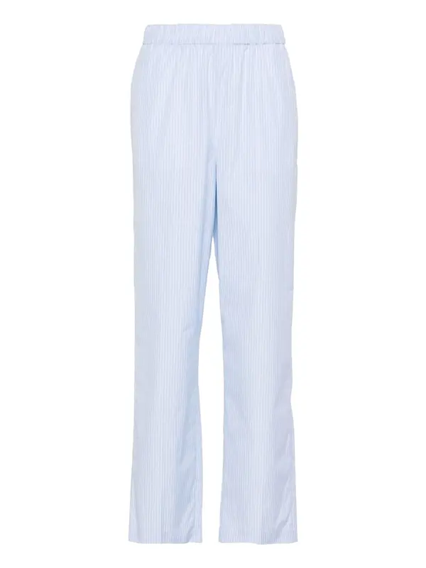 Fabiana Filippi Striped Cotton Trousers - Blue