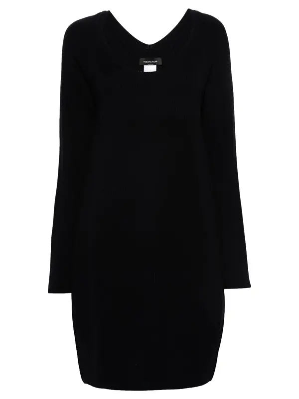 Fabiana Filippi Long-sleeve Knitted Dress - Blue