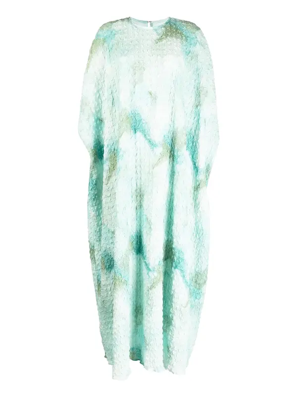 BAMBAH Jacquard Kaftan Dress - Green