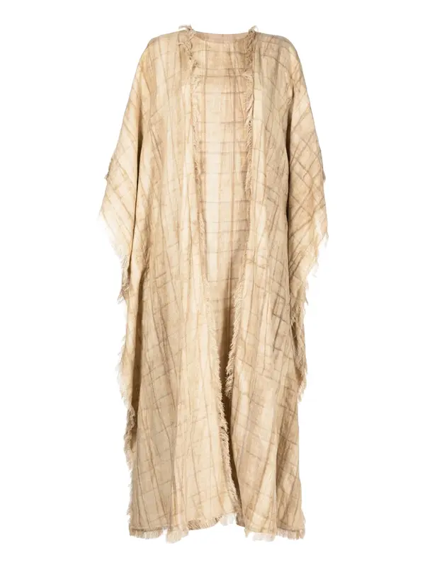 BAMBAH Linen Two-piece Kaftan Dress - Brown