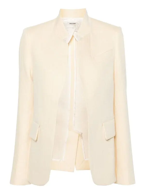Zadig&Voltaire Lurex Single-breasted Blazer - Yellow