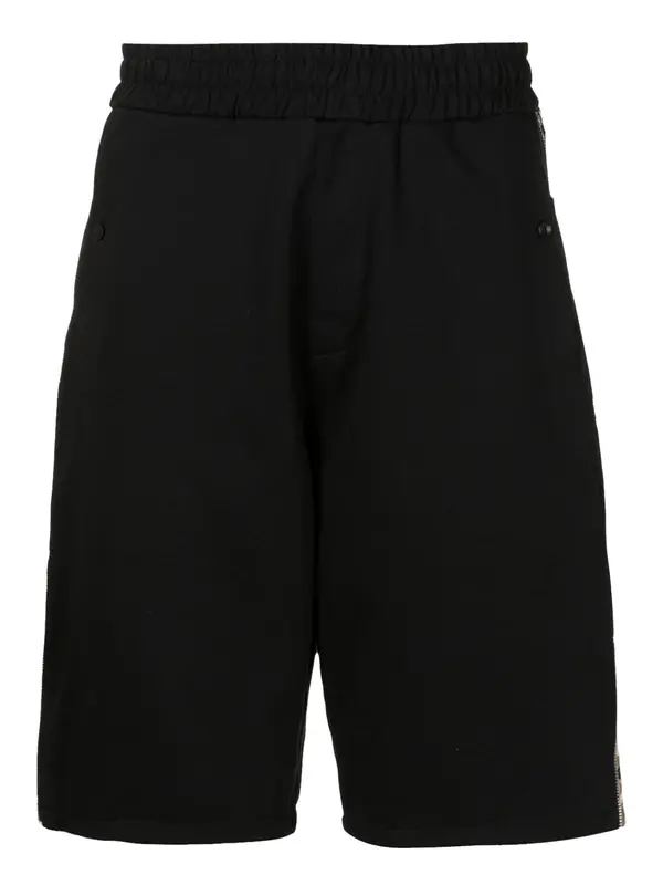 AMIR SLAMA Zipped Cotton Shorts - Black