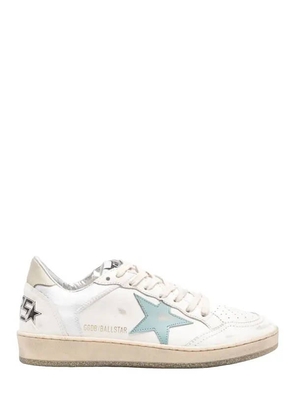 GOLDEN GOOSE Ball Star Leather Sneakers - White