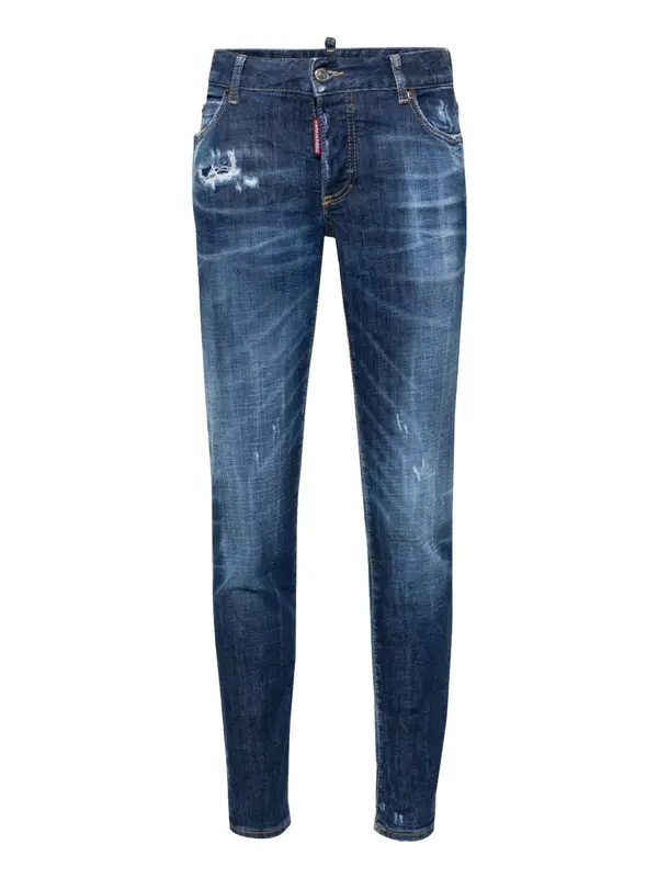 Dsquared2 Jennifer Low-rise Skinny Jeans - Blue