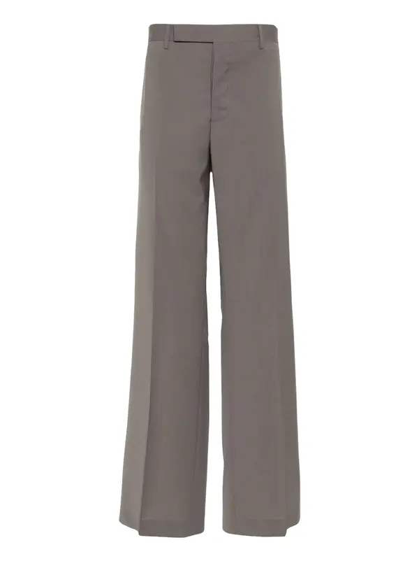 Rick Owens Dietrich Pressed-crease Trousers - Brown