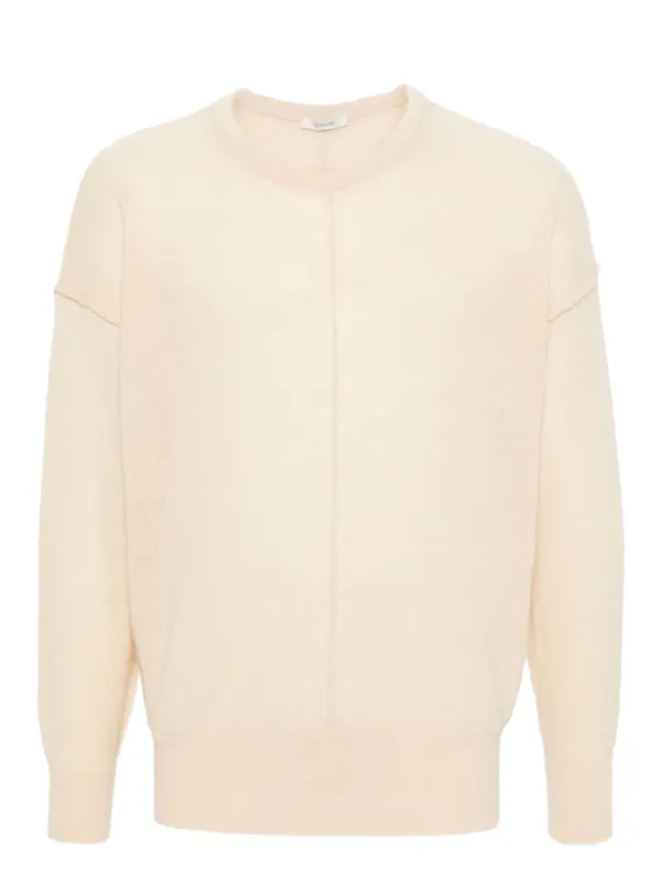 LEMAIRE Seam-detail Knit Jumper - Neutrals