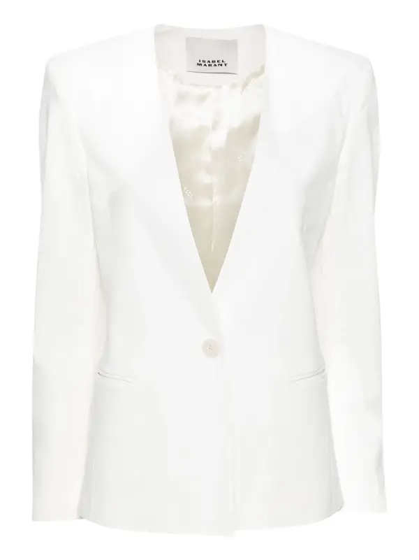 Isabel Marant Manzil Single-breasted Blazer - White