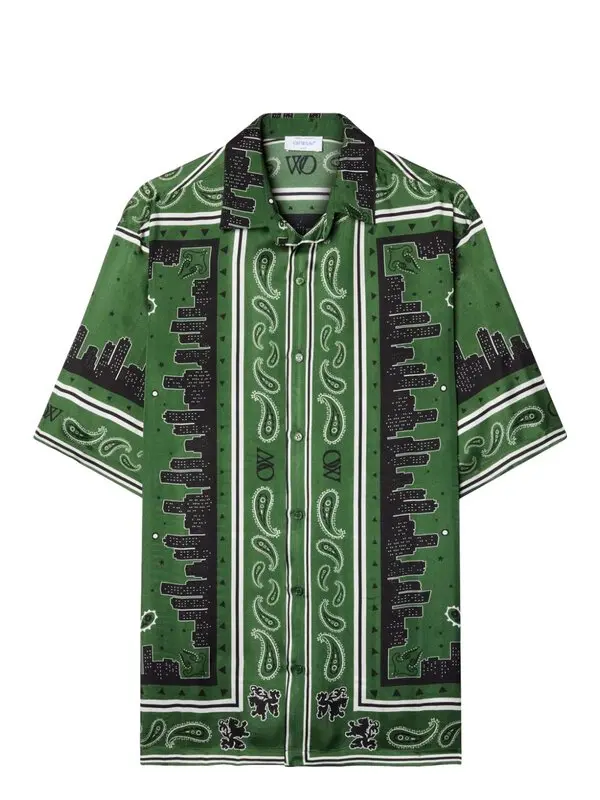 Off-White Bandana Vacation Short-sleeve Shirt - Green