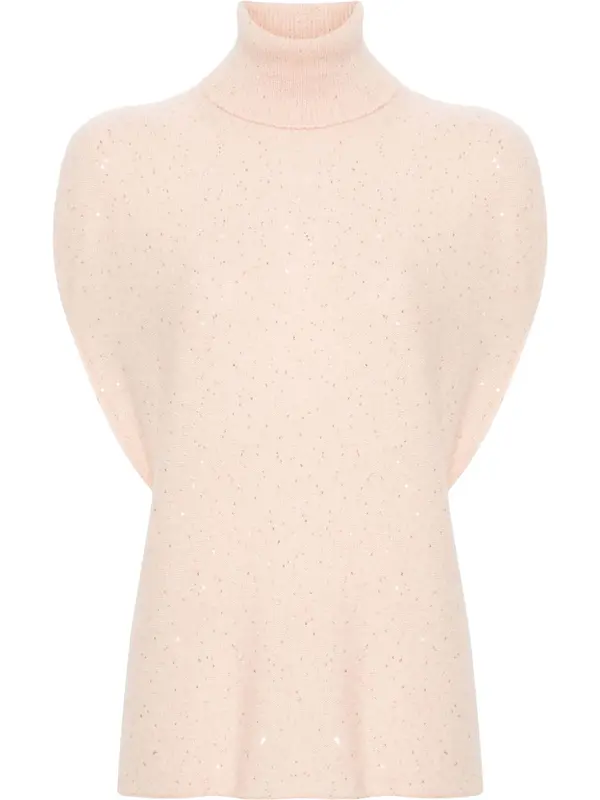 Fabiana Filippi Sequin-embellished Knit Top - Pink