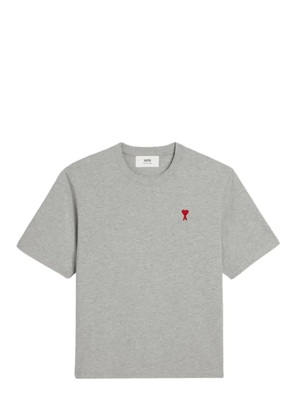 Ami De Coeur Embroidered T-shirt - Grey