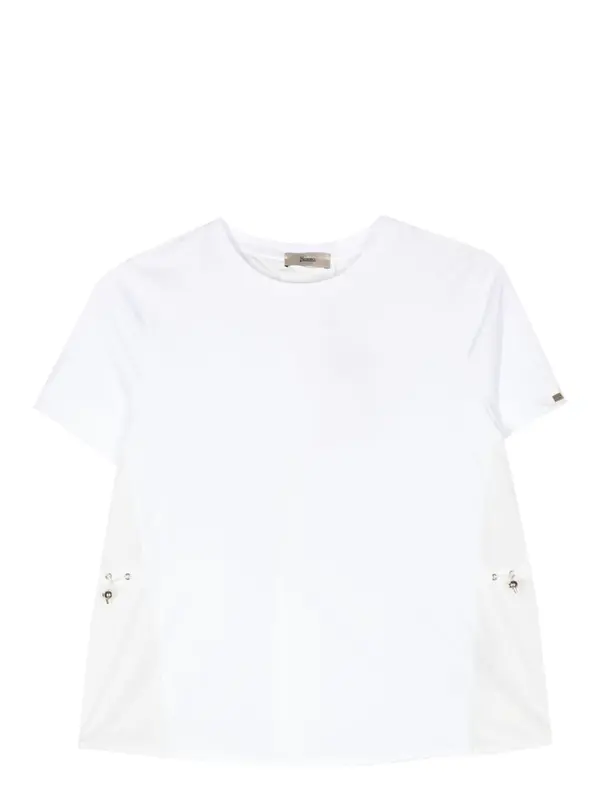 Herno Contrast-panel T-shirt - White