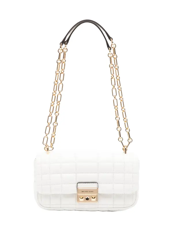 Michael Kors Tribeca Quilted Shoulder Bag - White
