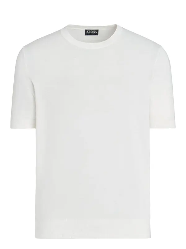Zegna Crew-neck Cotton T-shirt - White