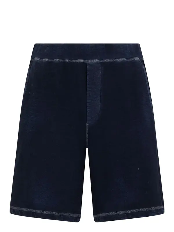 Dsquared2 Logo-print Cotton Shorts - Blue