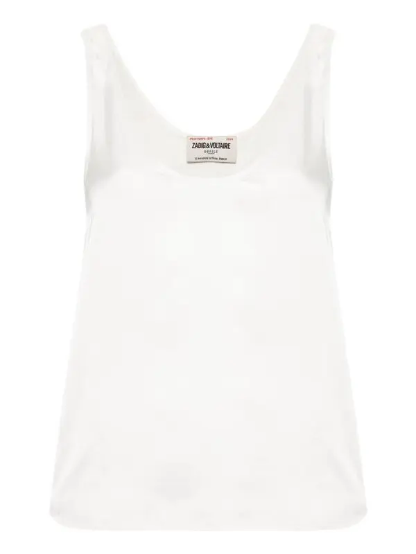 Zadig&Voltaire Satin Tank Top - Neutrals