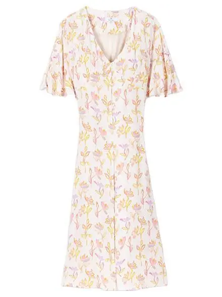 Paul Smith Floral Print Viscose Dress - White