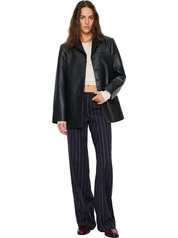 REFORMATION Vida Low Rise Pant - Blue