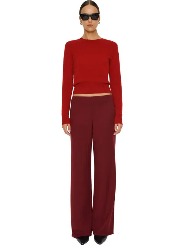 REFORMATION Vida Low Rise Pant - Red